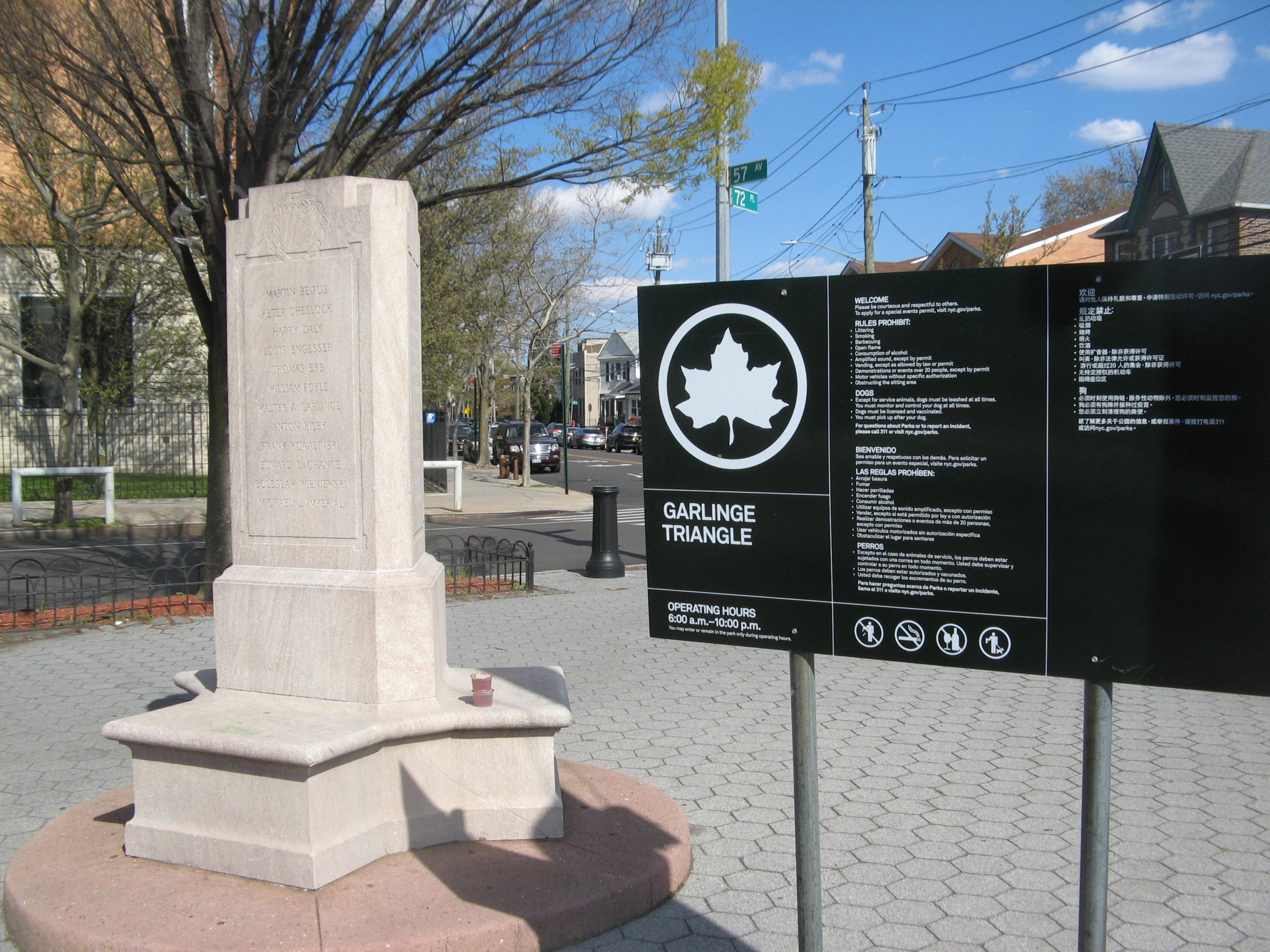 Berry Bits: Garlinge Triangle sign replaced - The Juniper Park Civic ...