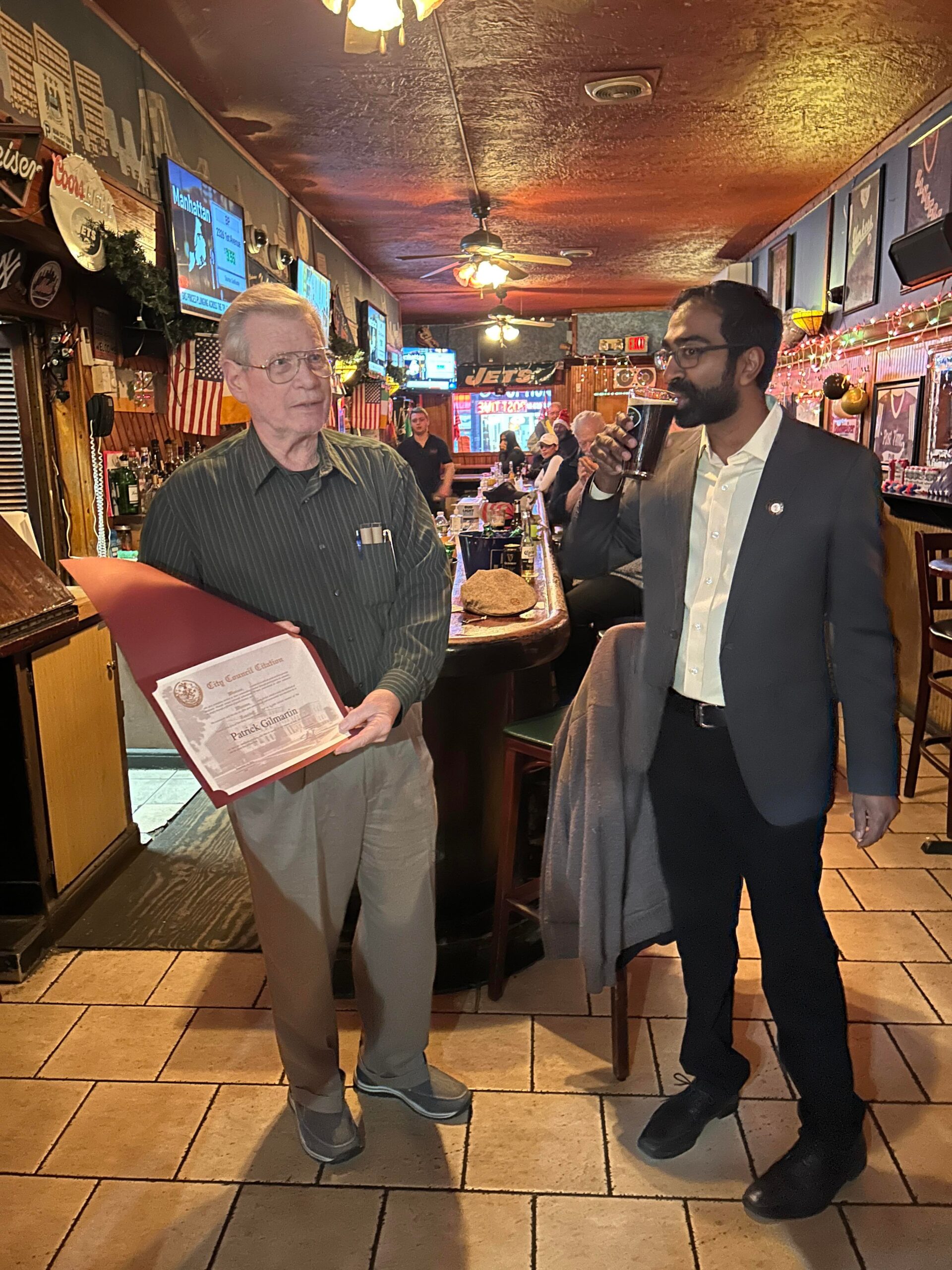 Paddy G's Recognition - The Juniper Park Civic Association